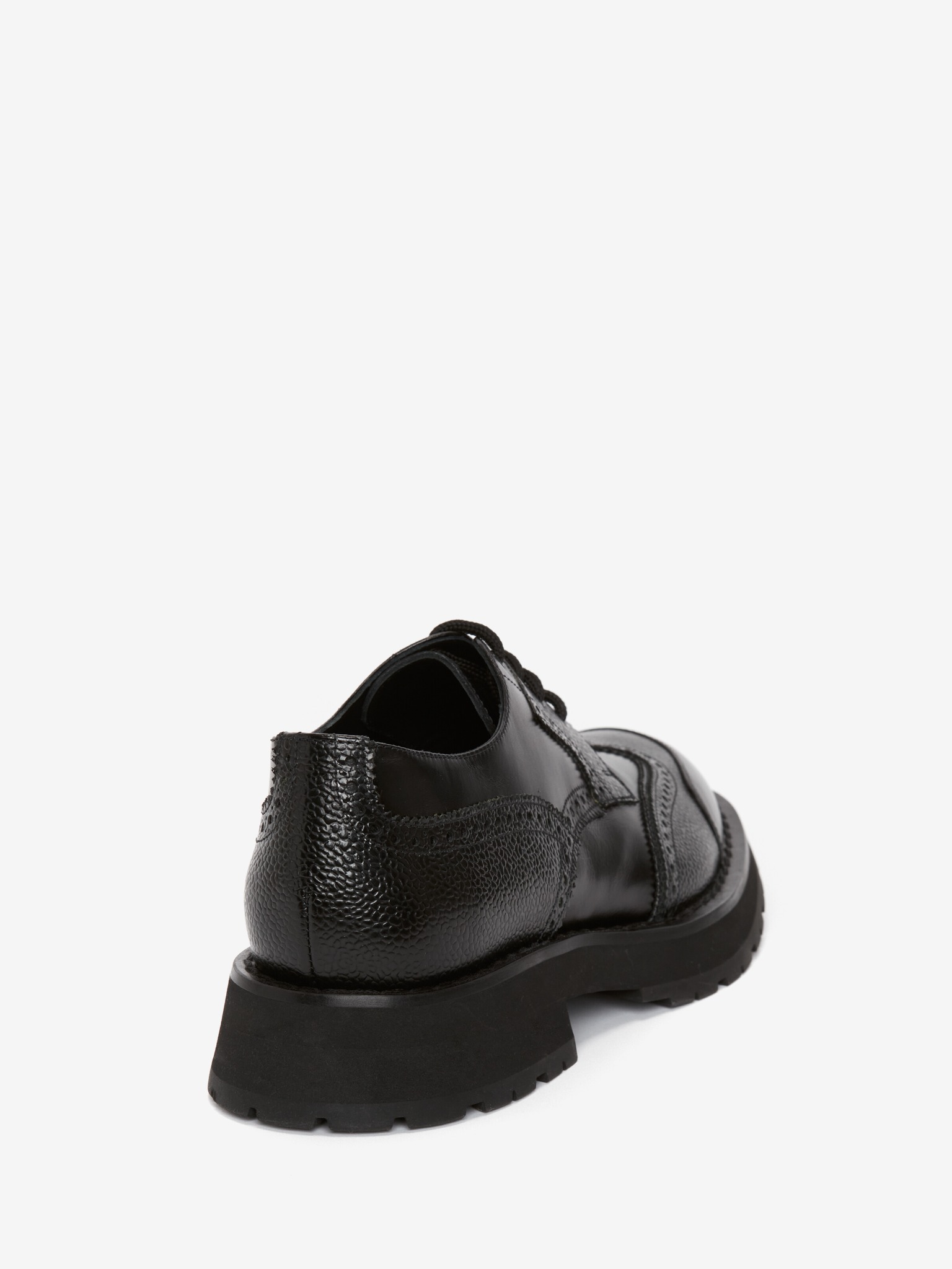 Giày Nam Alexander McQueen Punk Worker Derby 'Black' 727825WHSWL1000 ...