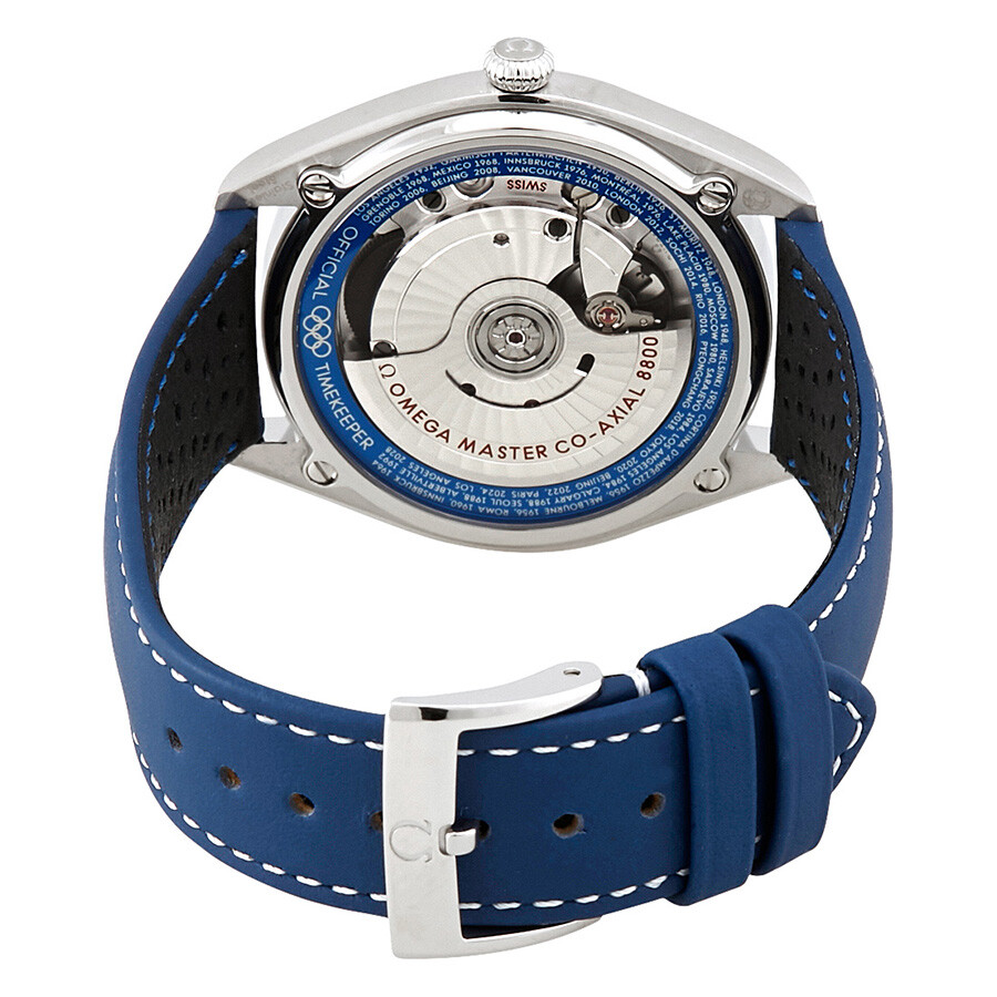 Đồng Hồ OMEGA Seamaster Olympic Timekeeper Automatic Blue Leather Men ...