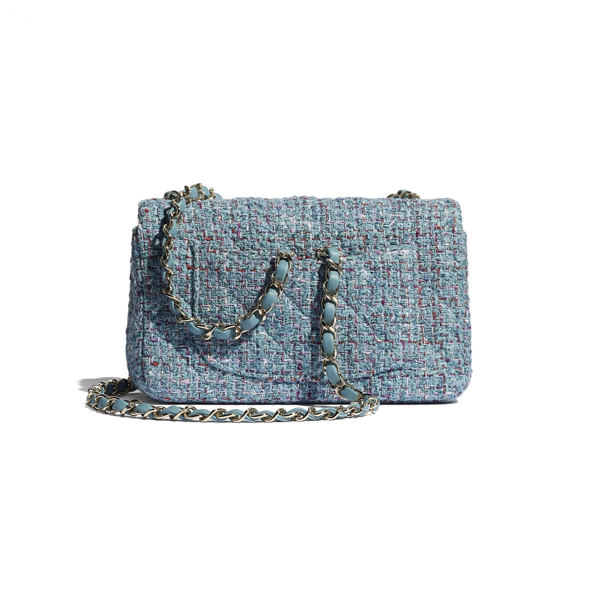 Túi Nữ Chanel Tweed Mini Flap Bag 'Blue' A69900-B05238-NB427 – LUXITY
