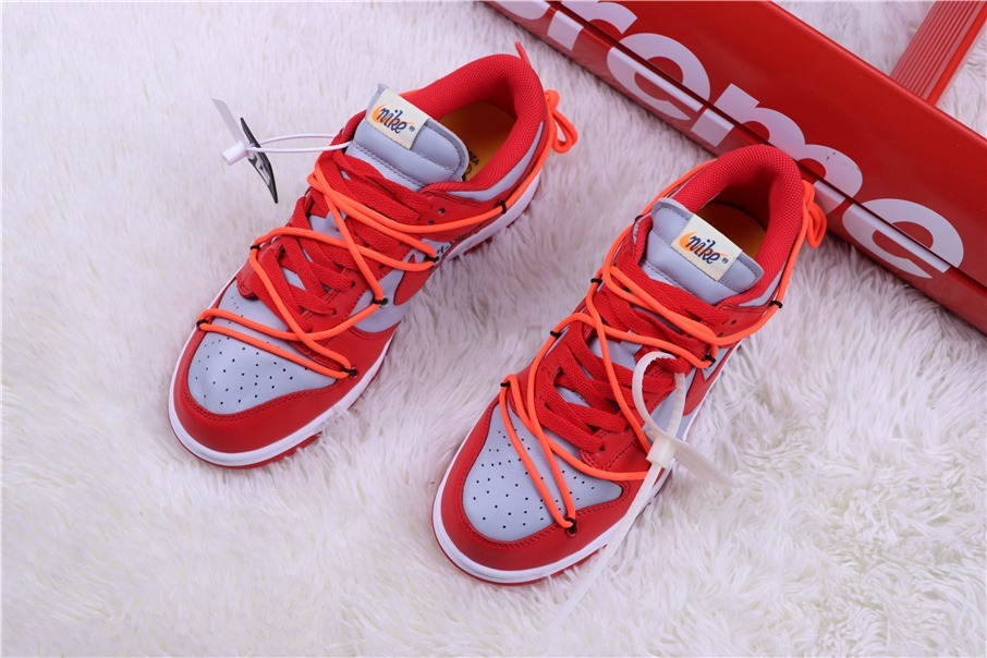 Giày Nam Nike Off-White x Dunk Low 'University Red' CT0856-600 – LUXITY