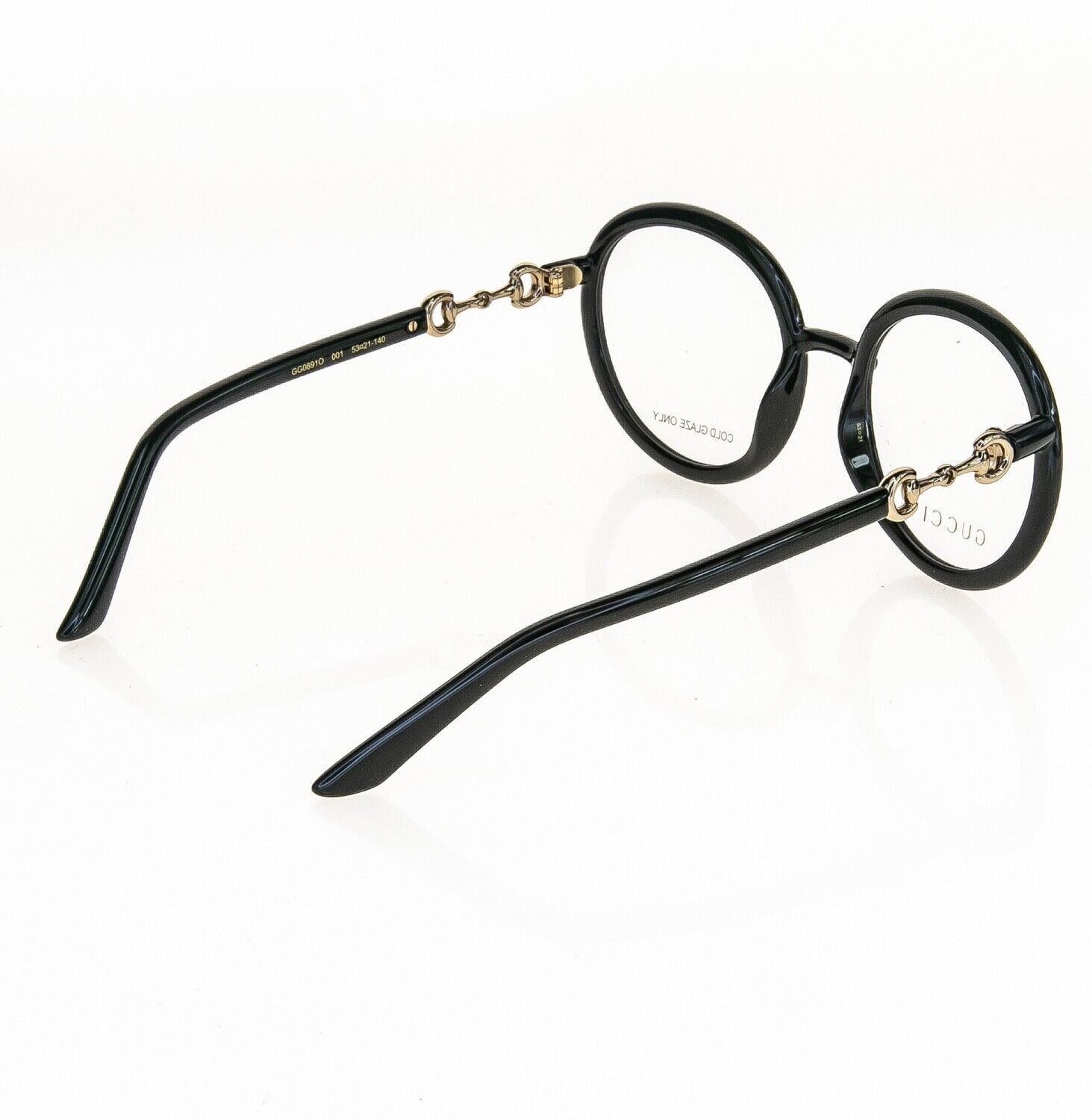 Kính Gucci Horsebit Round Retro Eyeglasses 'Black Gold' GG0891O-001 – LUXITY
