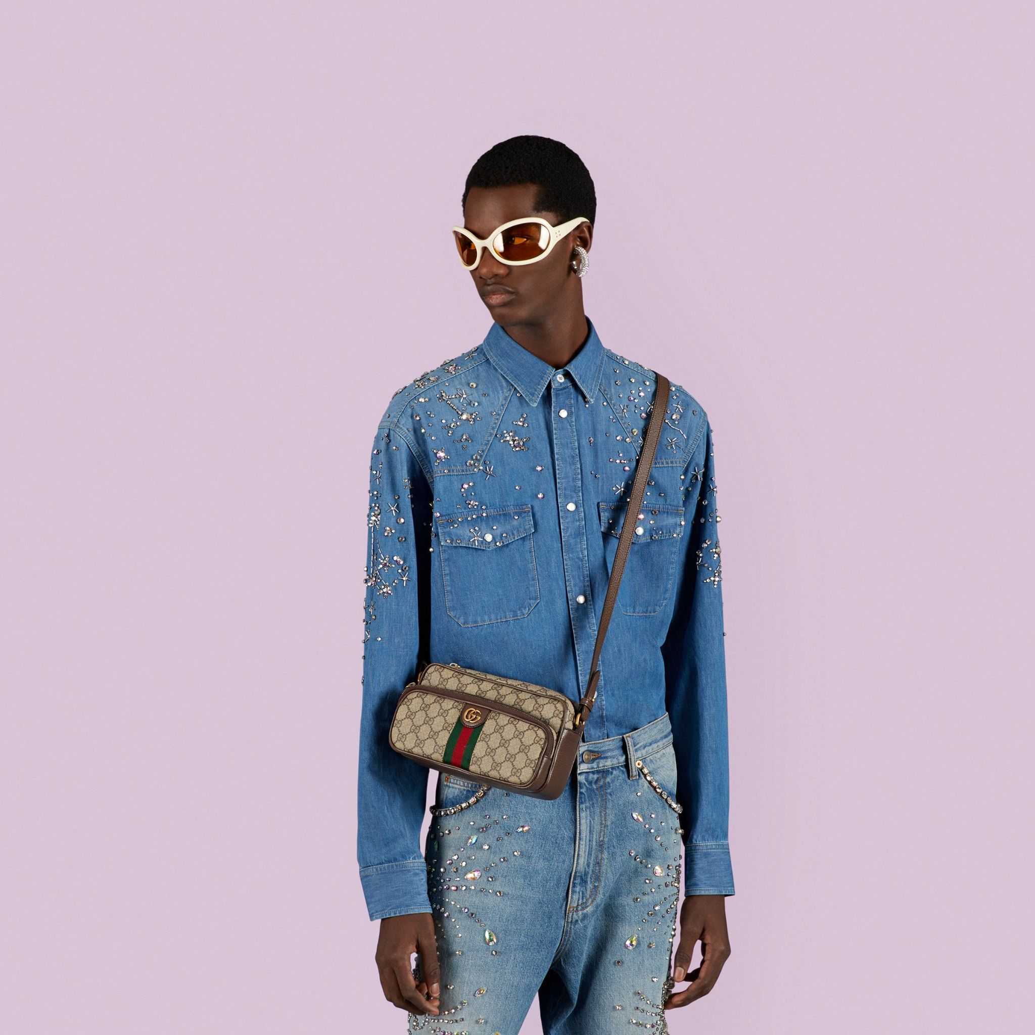 Túi Nam Gucci Ophidia Small Messenger Bag 'Ebony' 723312-96IWT-8745 ...