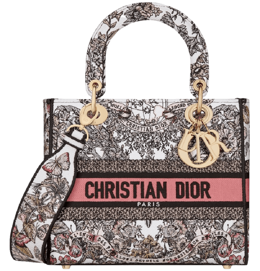 Túi Nữ Dior Medium Lady D-lite Bag 'White Pastel Pink' M0565OESO-M45E ...