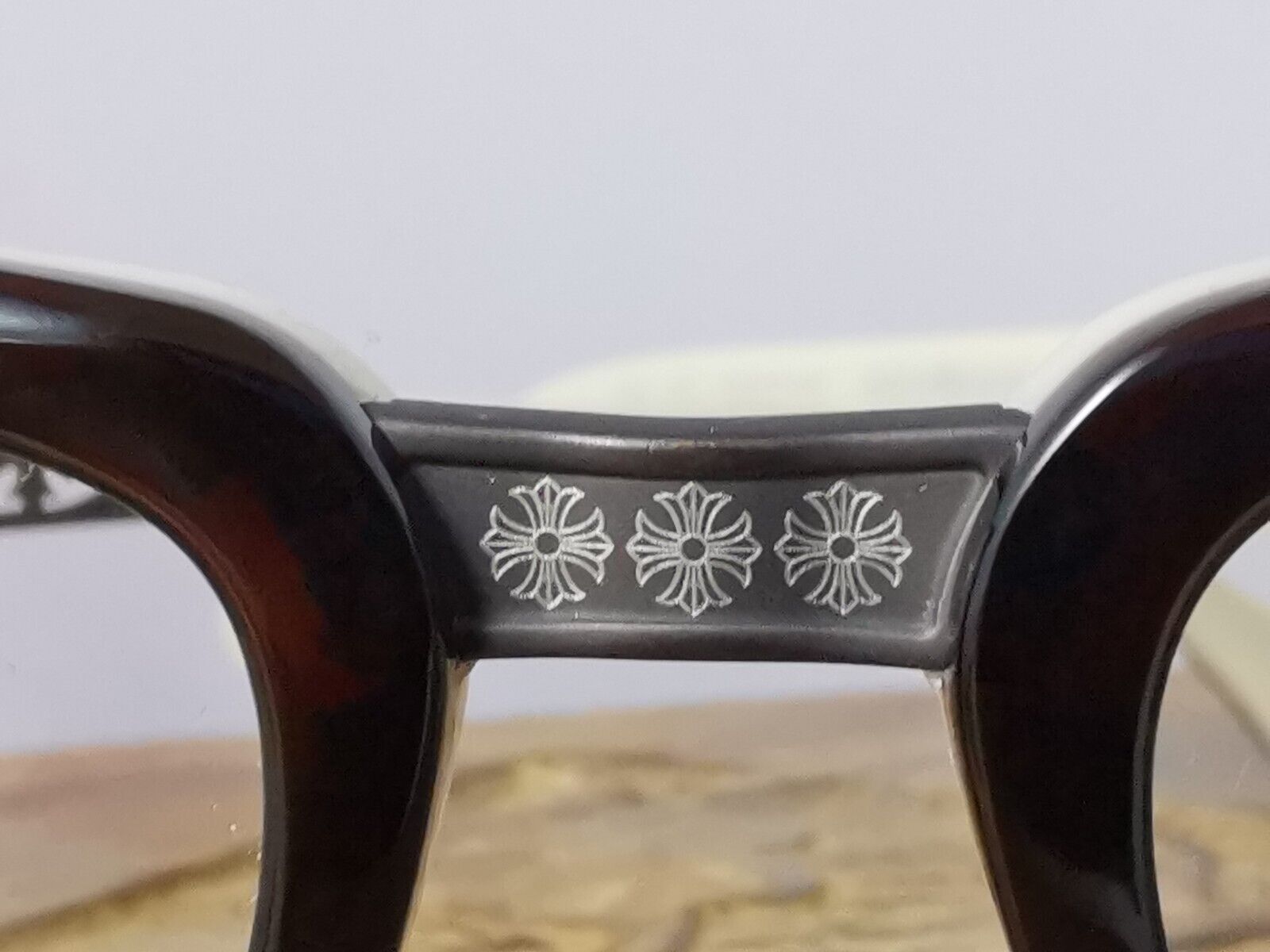 Kính Nam Chrome Hearts Instabone 'Brown' – LUXITY