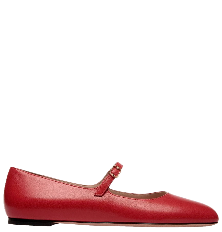 Giày Nữ Bally Ballyrina Flat 'Red' 6308502 – LUXITY