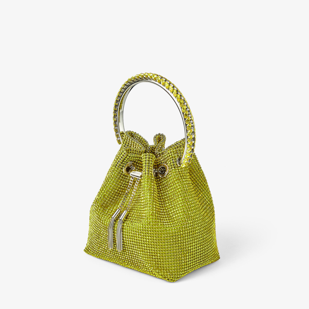 Túi Nữ Jimmy Choo Bon Bon 'Acid Yellow Satin' BONBONSQV001366 – LUXITY