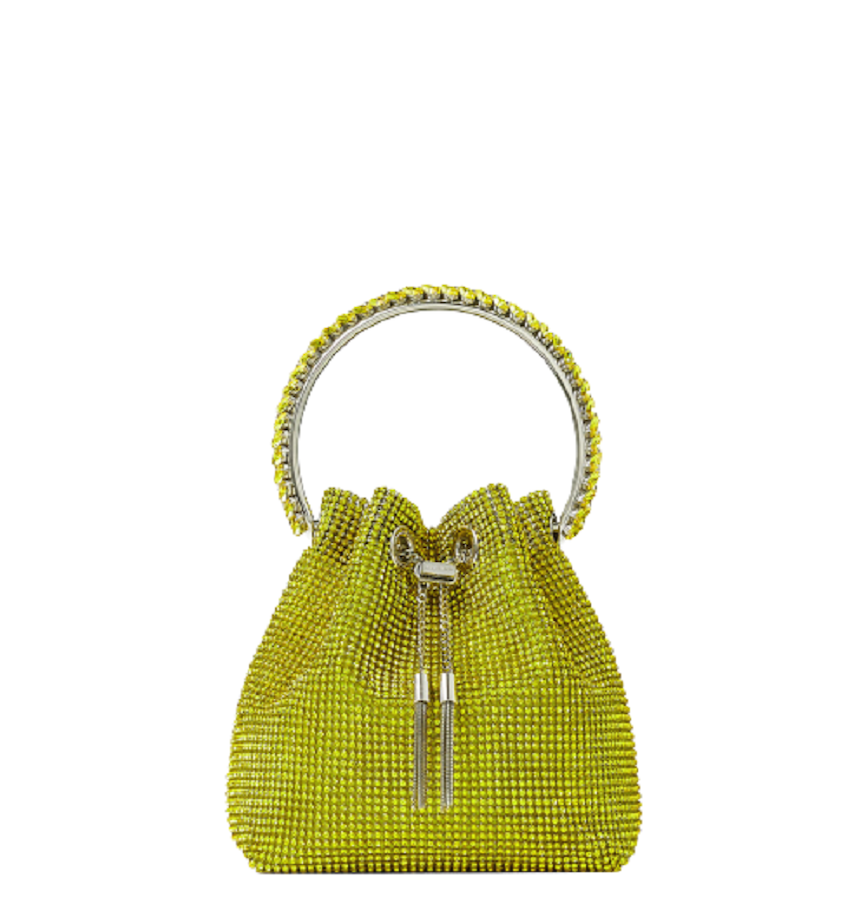 Túi Nữ Jimmy Choo Bon Bon 'Acid Yellow Satin' BONBONSQV001366 – LUXITY