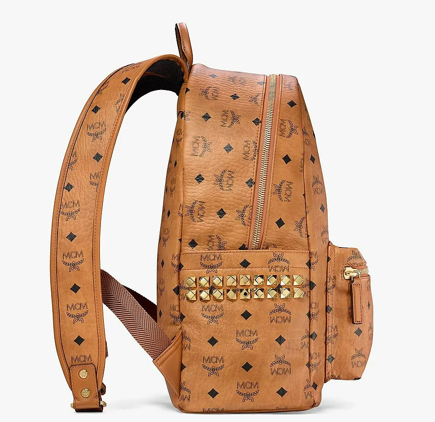 Balo Nam MCM Stark Side Studs Backpack in Visetos 'Tan' MMKAAVE09CO001 ...