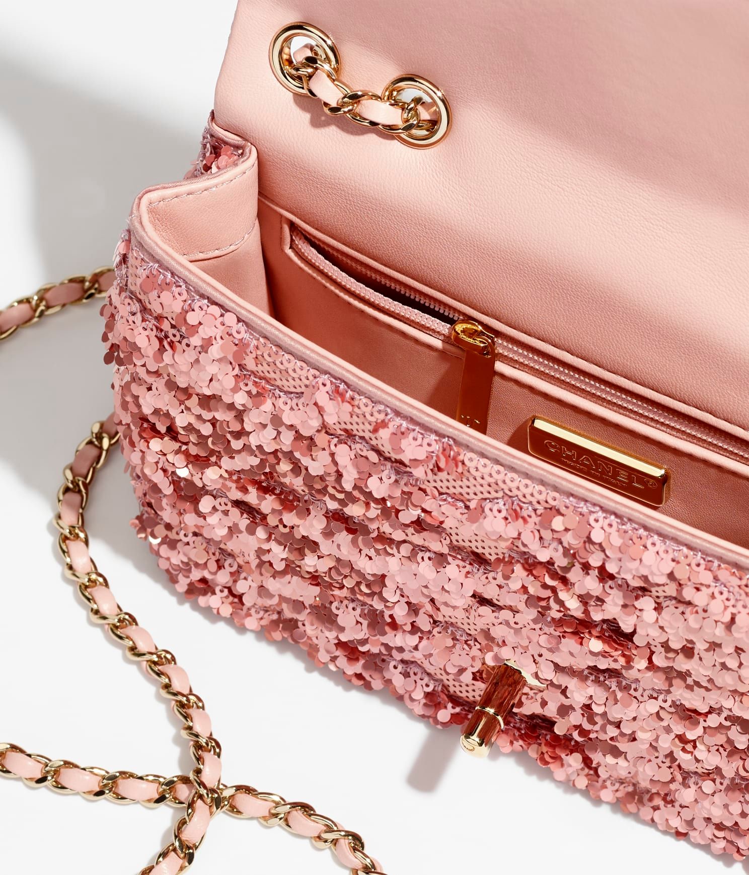 Túi Nữ Chanel Sequins Gold Tone Metal 'Light Pink' AS3966-B10634-NO049 ...