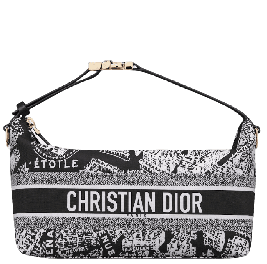 Túi Nữ Dior Medium Diortravel Nomad Pouch 'Black White' S5554OBQD-M993 ...