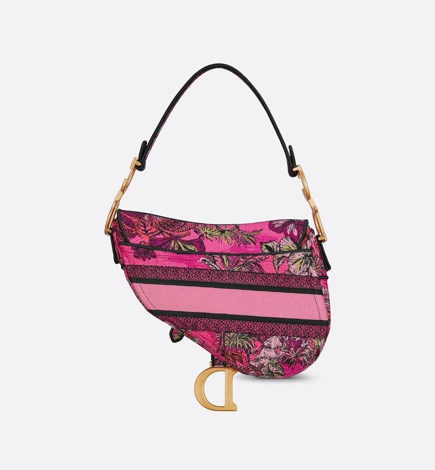 Túi Nữ Dior Saddle Bag 'Fuchsia Multicolor' M0446CEUP-M75E – LUXITY