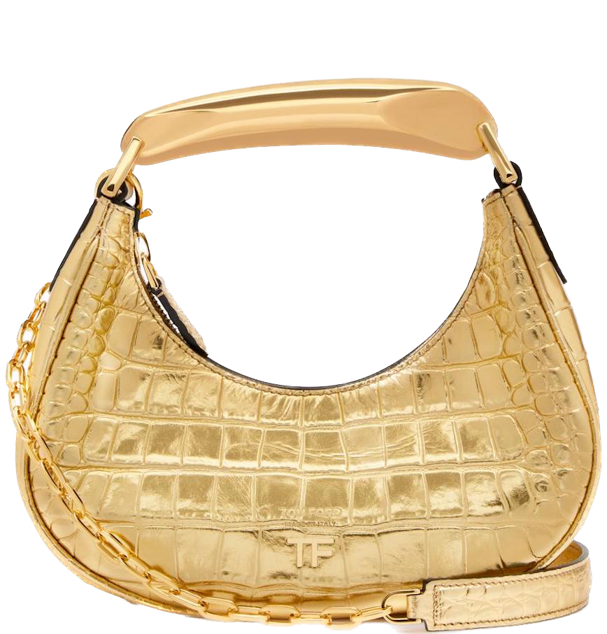 Túi Nữ Tom Ford Metallic Stamped Bianca Mini Hobo 'Gold' L1470T-LCL258 ...