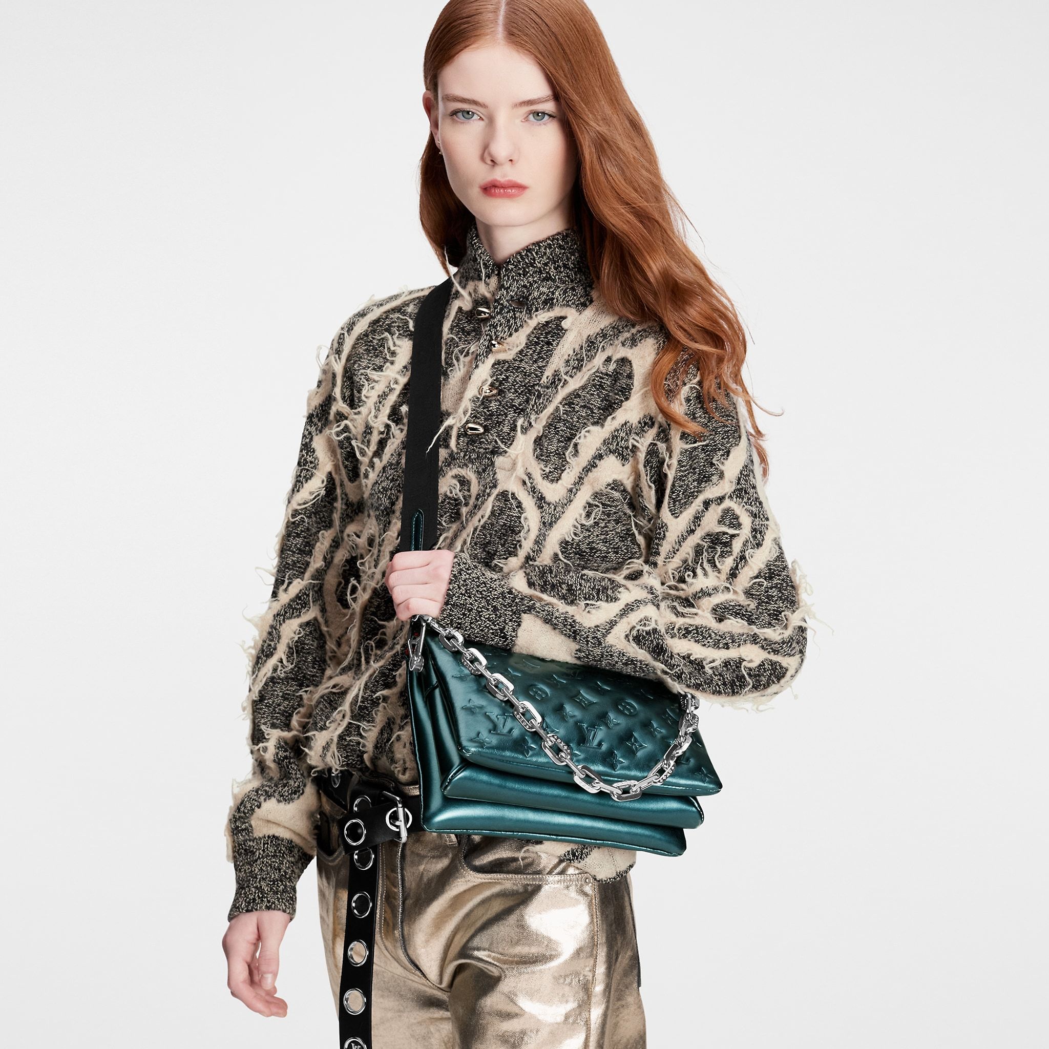 Túi Nữ Louis Vuitton Coussin PM Bag 'Steel Blue' M21535 – LUXITY