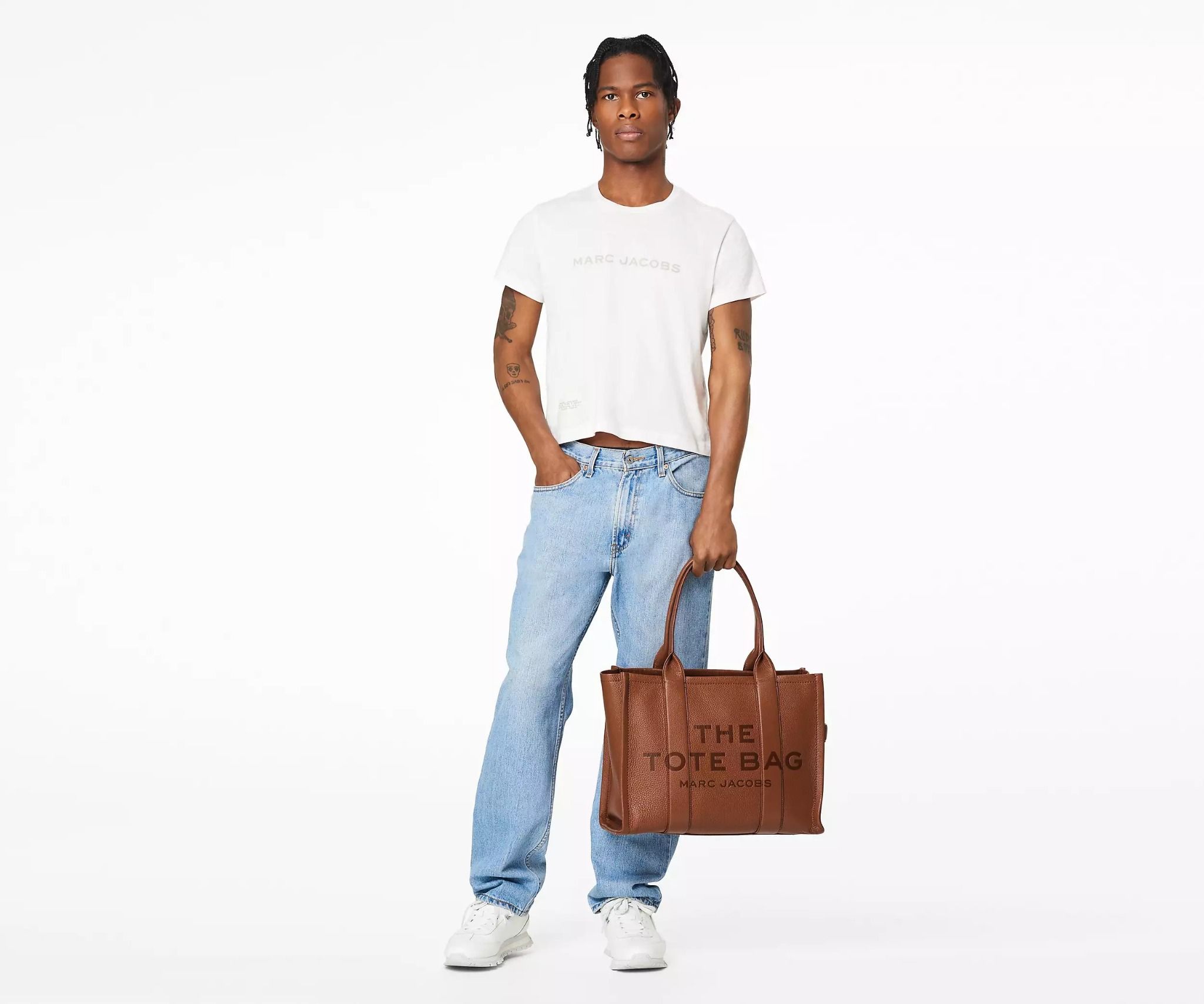 Túi Nữ Marc Jacobs Leather Large Tote Bag 'Argan Oil' H020L01FA21 – LUXITY
