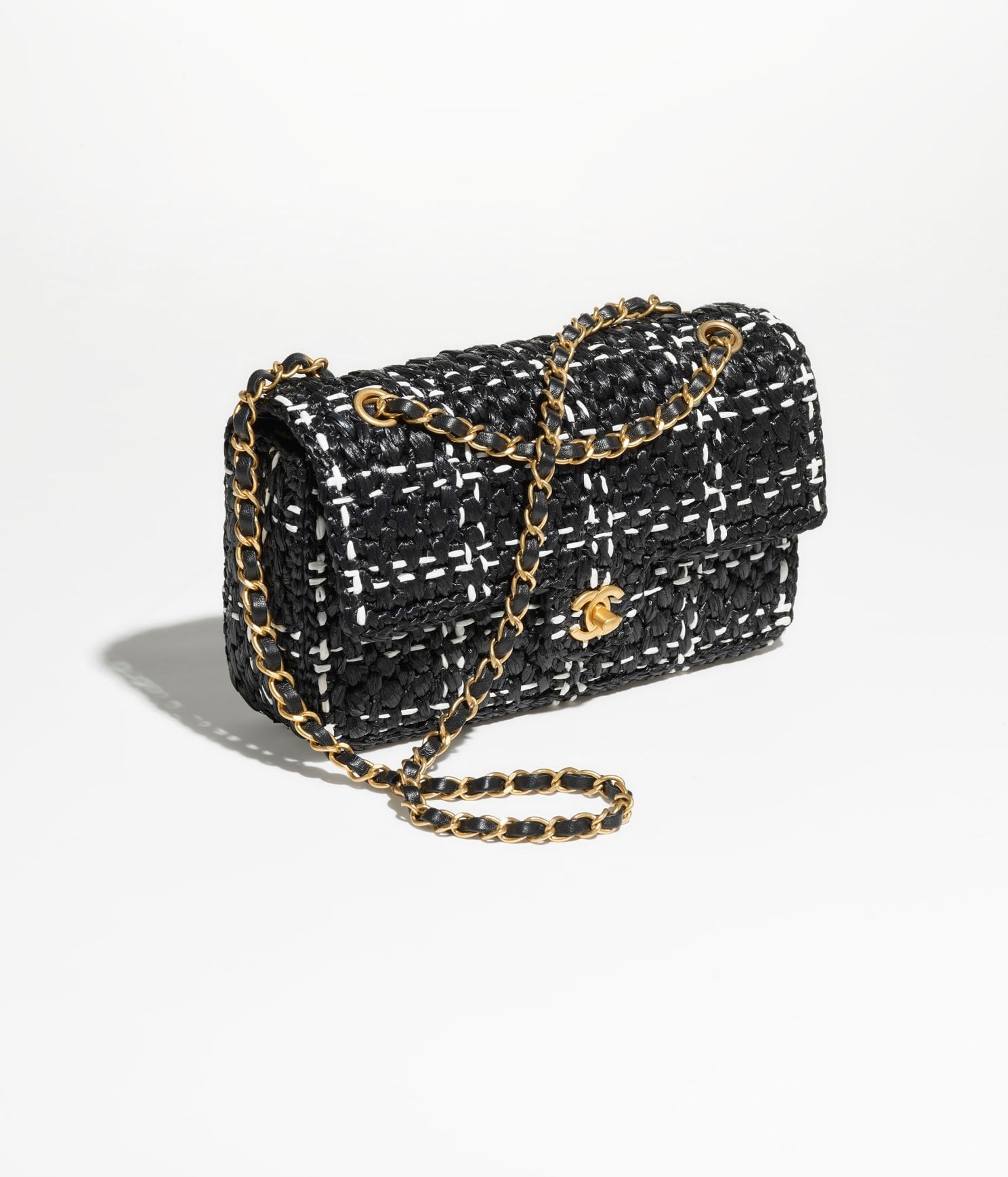 Túi Nữ Chanel Raffia Effect Braided 'Black White' AS2579-B10621-NN547 ...