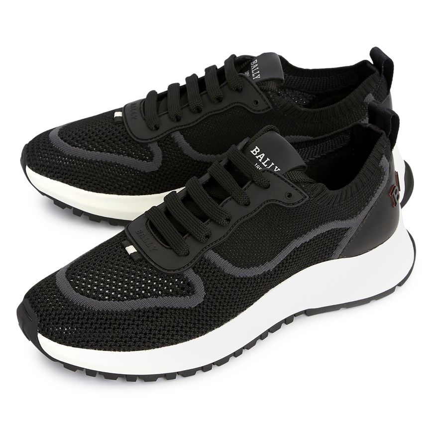 Giày Nam Bally Mesh Sneakers 'Black White' DAVYN-956 – LUXITY