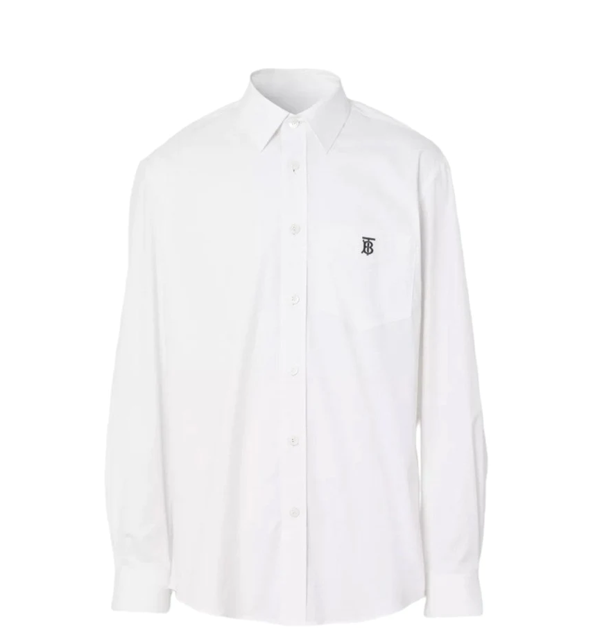Áo Nam Burberry Basic Logo Shirt 'White' 80430601 – LUXITY