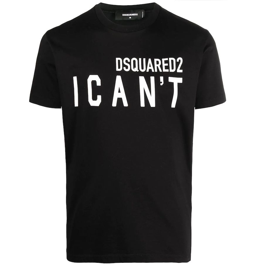 Áo Nam Dsquared2 I Can’T Cool Tee 'Black' S74GD0859S23009900 – LUXITY