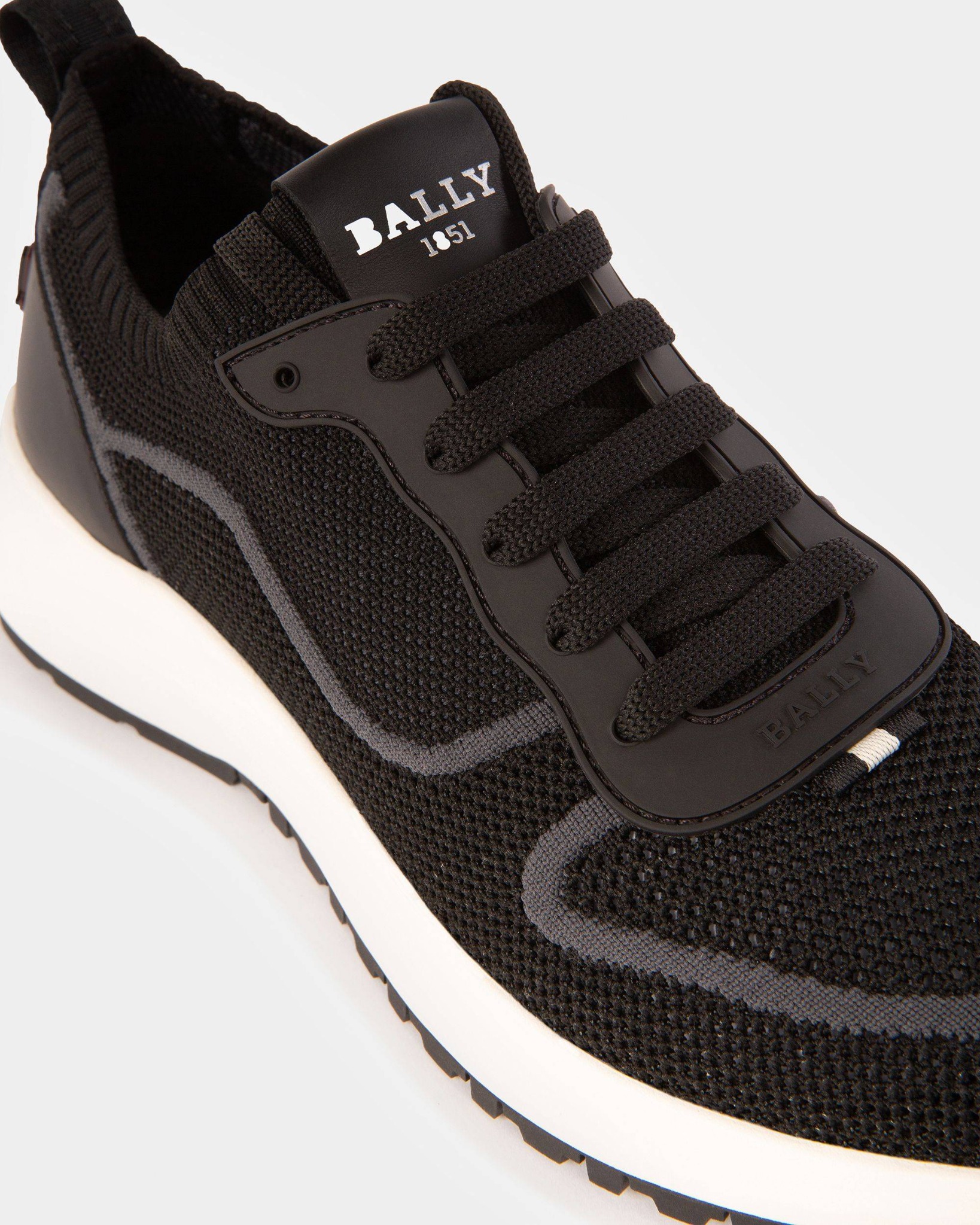 Giày Nam Bally Davyn Mesh Leather Sneakers 'Black' 6300148 – LUXITY