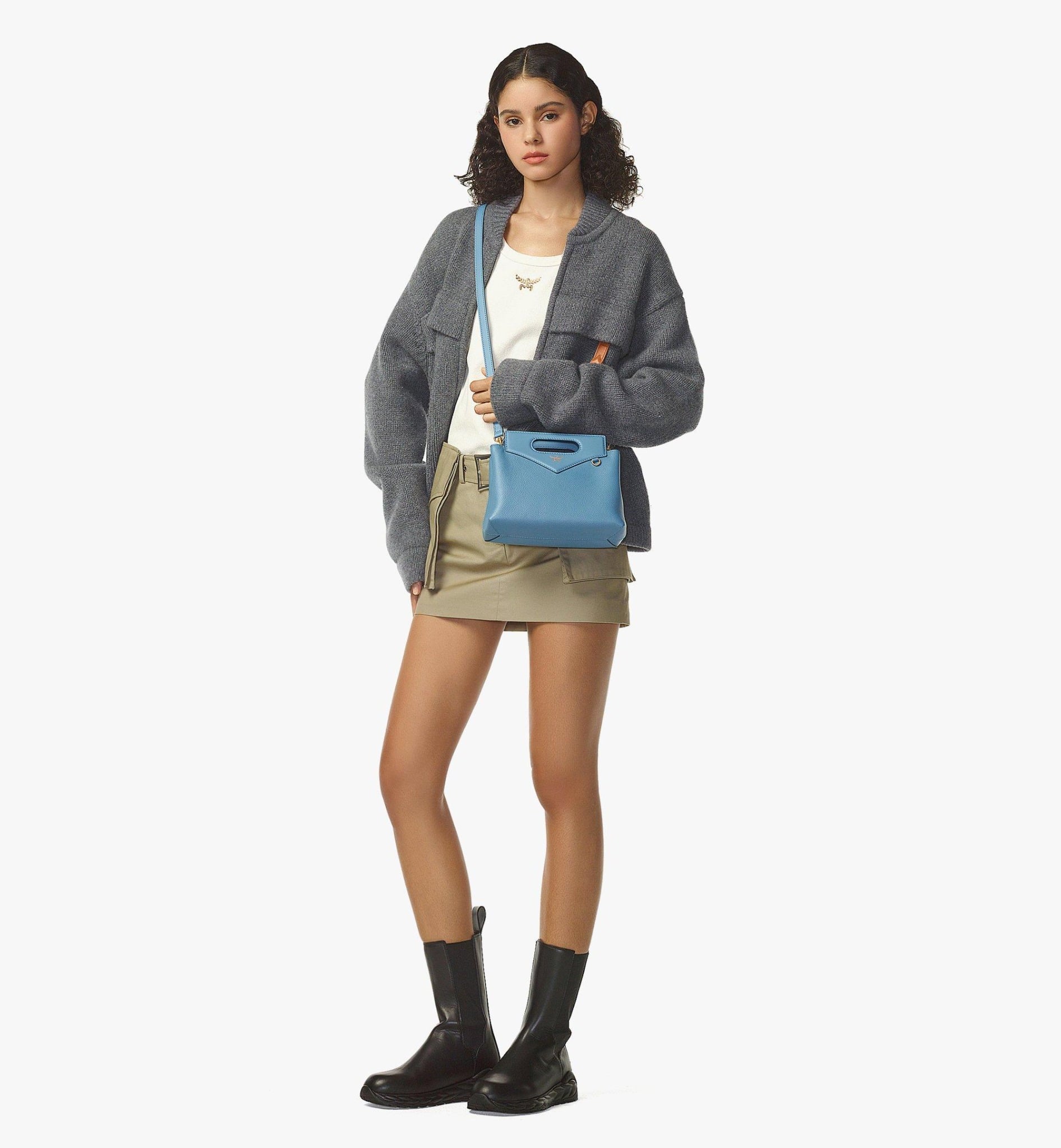 Túi Nữ MCM Soft Diamond Tote 'Blue' MWREAAK02E4001 – LUXITY