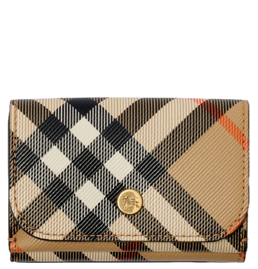 Ví Nữ Burberry Check Compact Wallet 'Sand' 80952911 – LUXITY