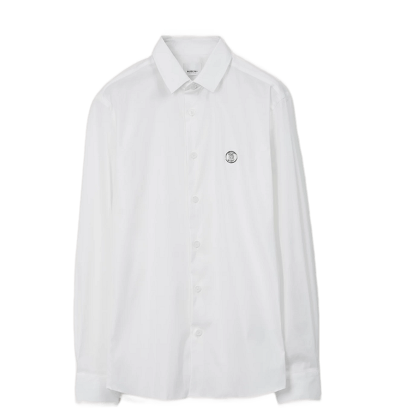 Áo Nam Burberry Basic BT Logo Shirt 'White' 80427711 – LUXITY