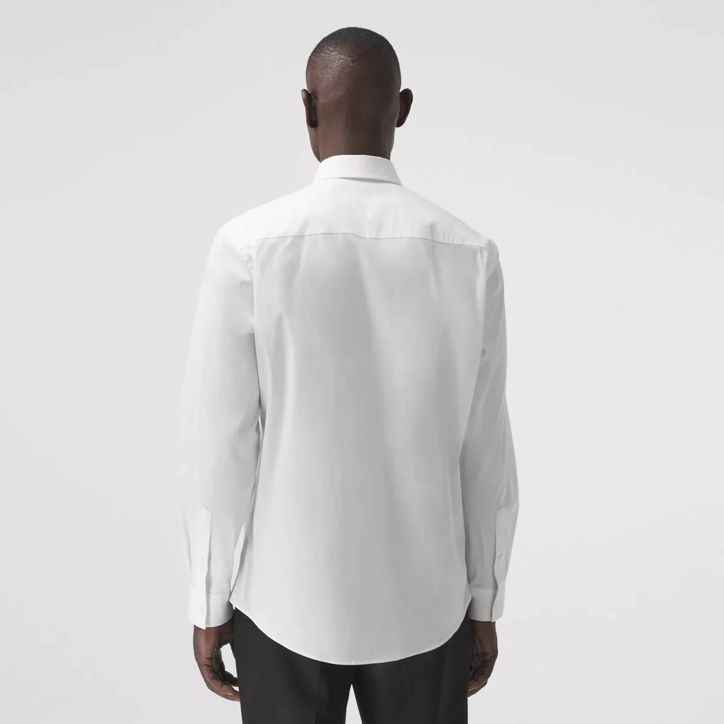 Áo Nam Burberry Basic Logo Shirt 'White' 80430601 – LUXITY