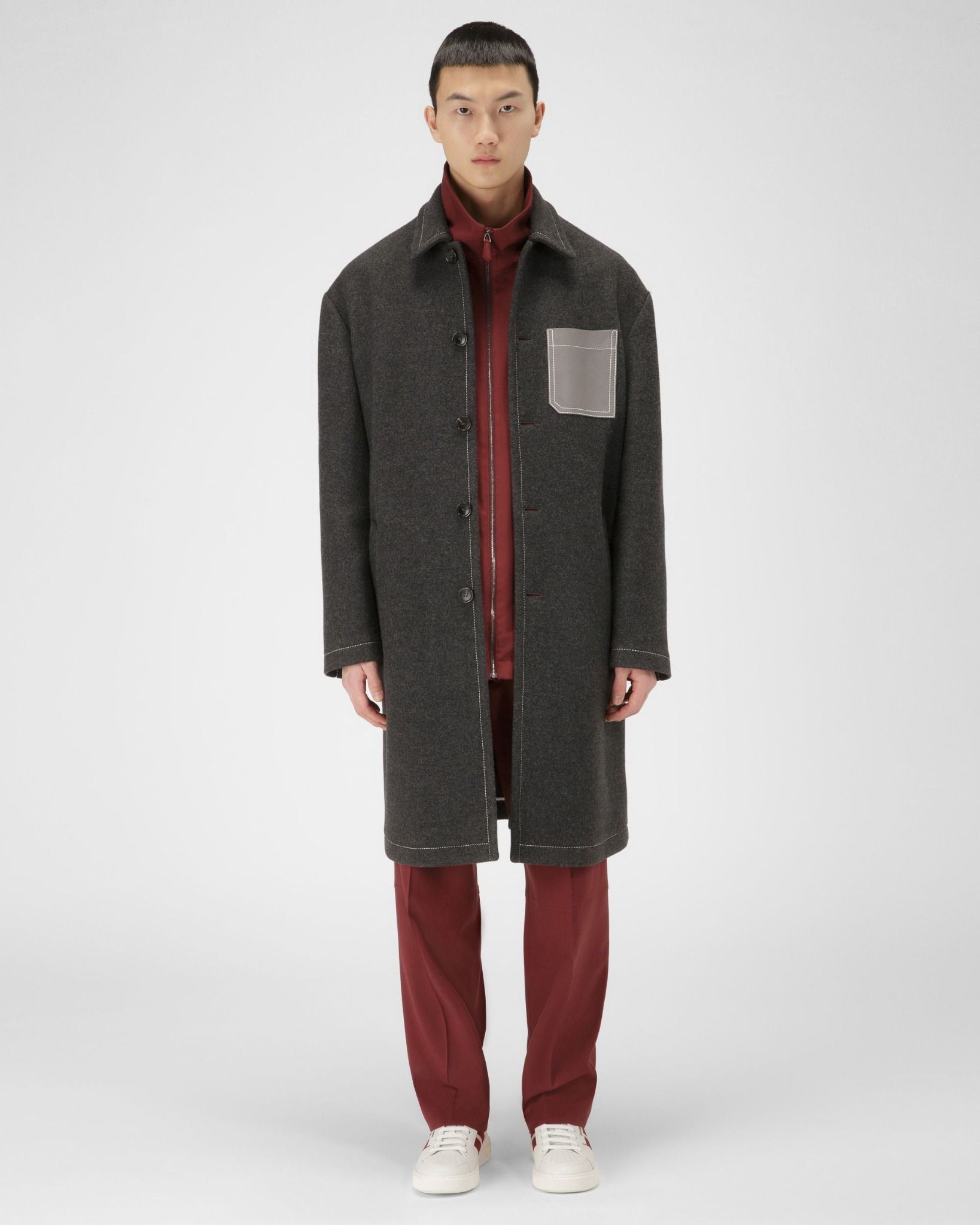 Giày Nam Bally Moony Leather Sneakers 'White' 6236586 – LUXITY