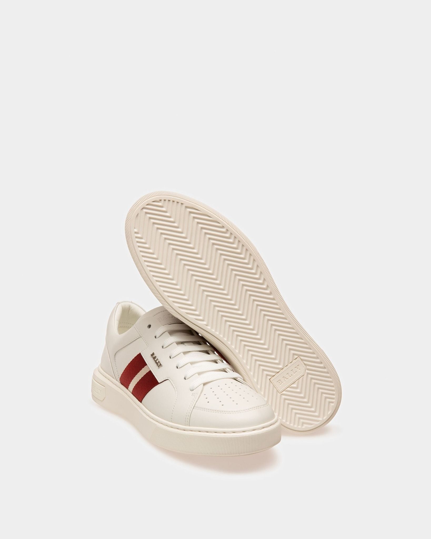 Giày Nam Bally Moony Leather Sneakers 'White' 6236586 – LUXITY