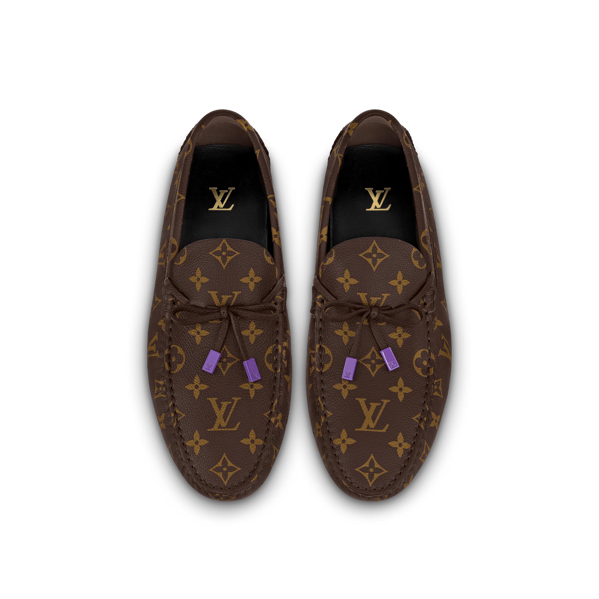 Giày Nam Louis Vuitton Driver Moccasin 'Ebene' 1AAF22 – LUXITY