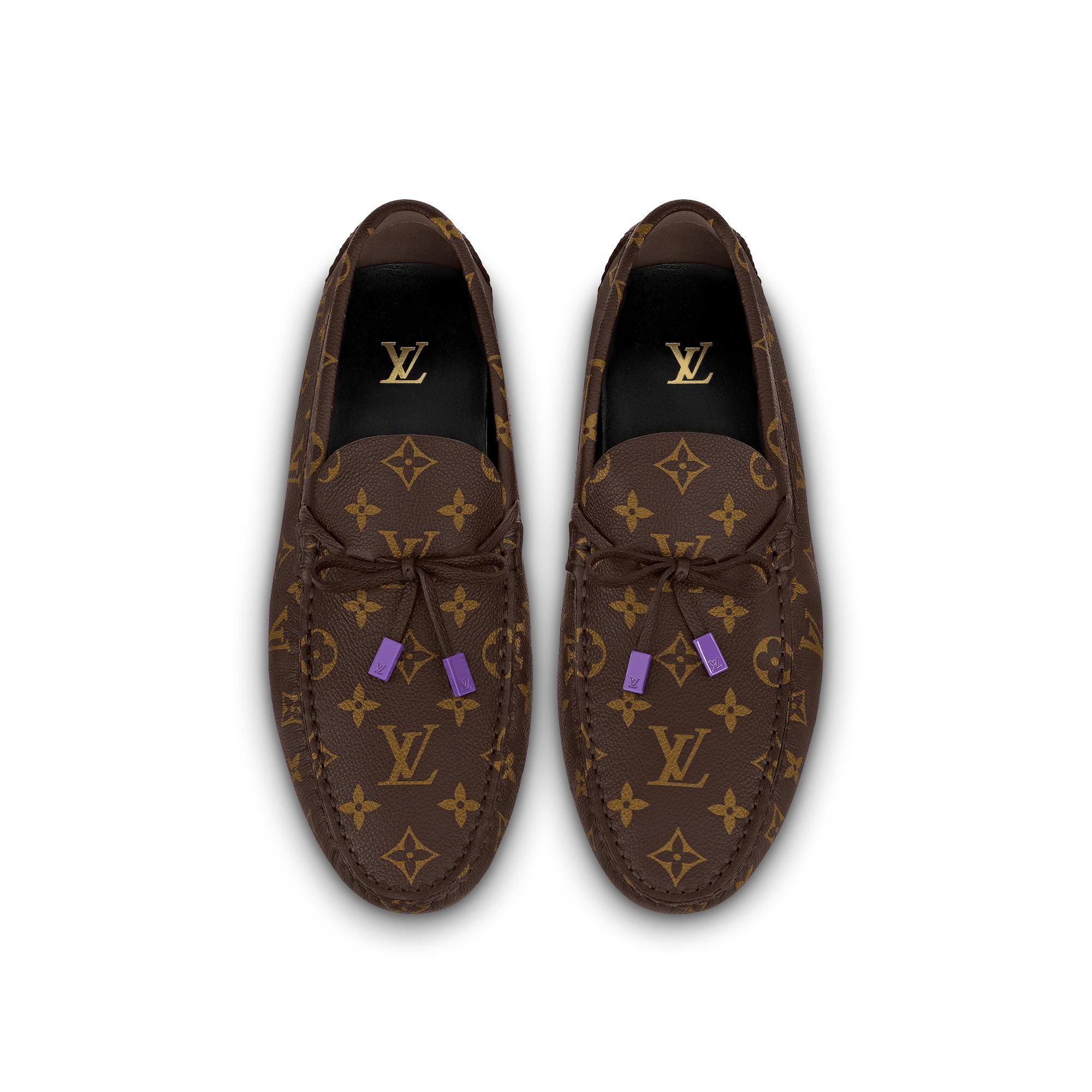 Giày Nam Louis Vuitton Driver Moccasin 'Ebene' 1AAF22 – LUXITY