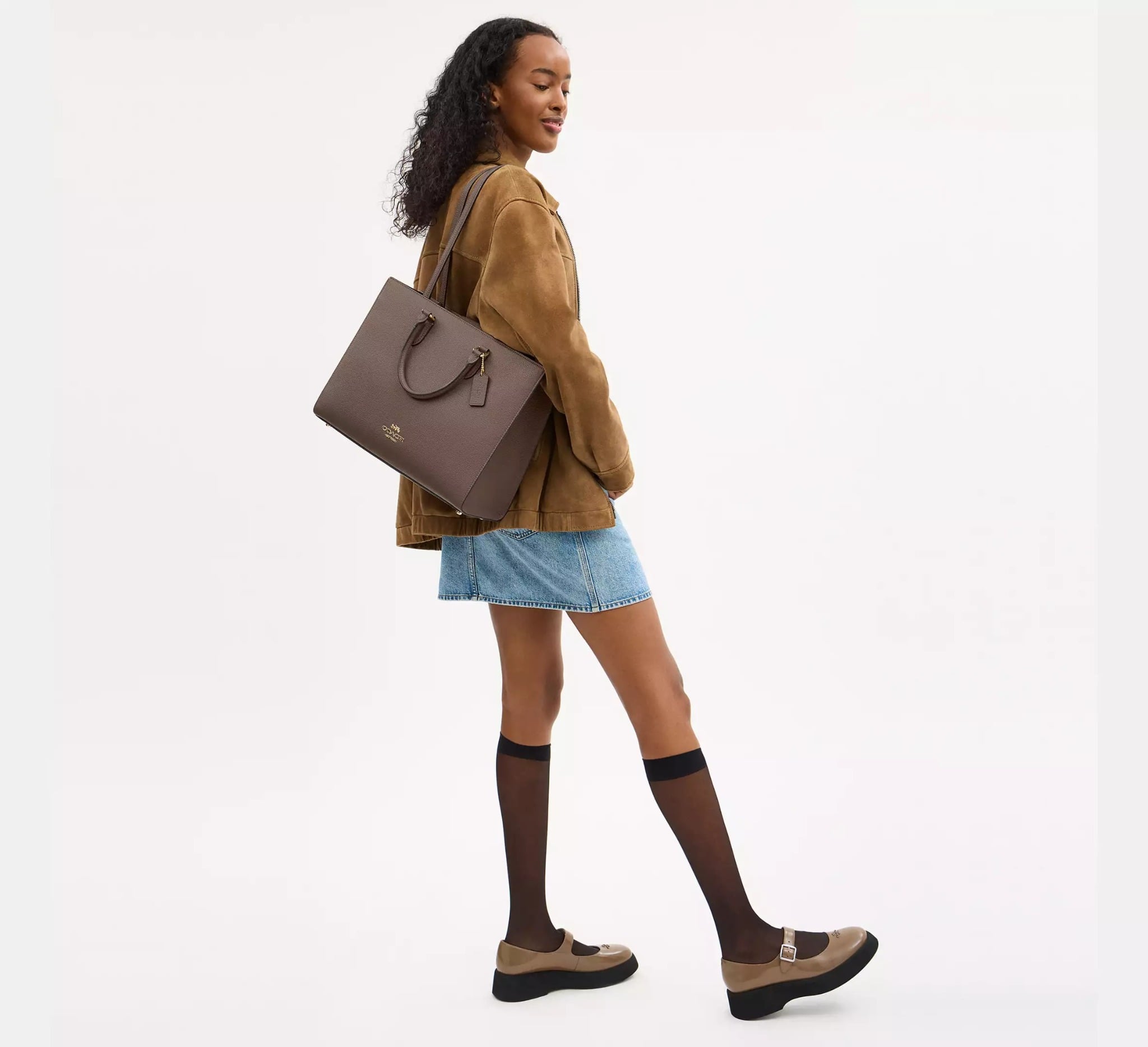 Túi Nữ Coach Maggie Tote Bag 'Dark Stone' CY666-IMV2R – LUXITY