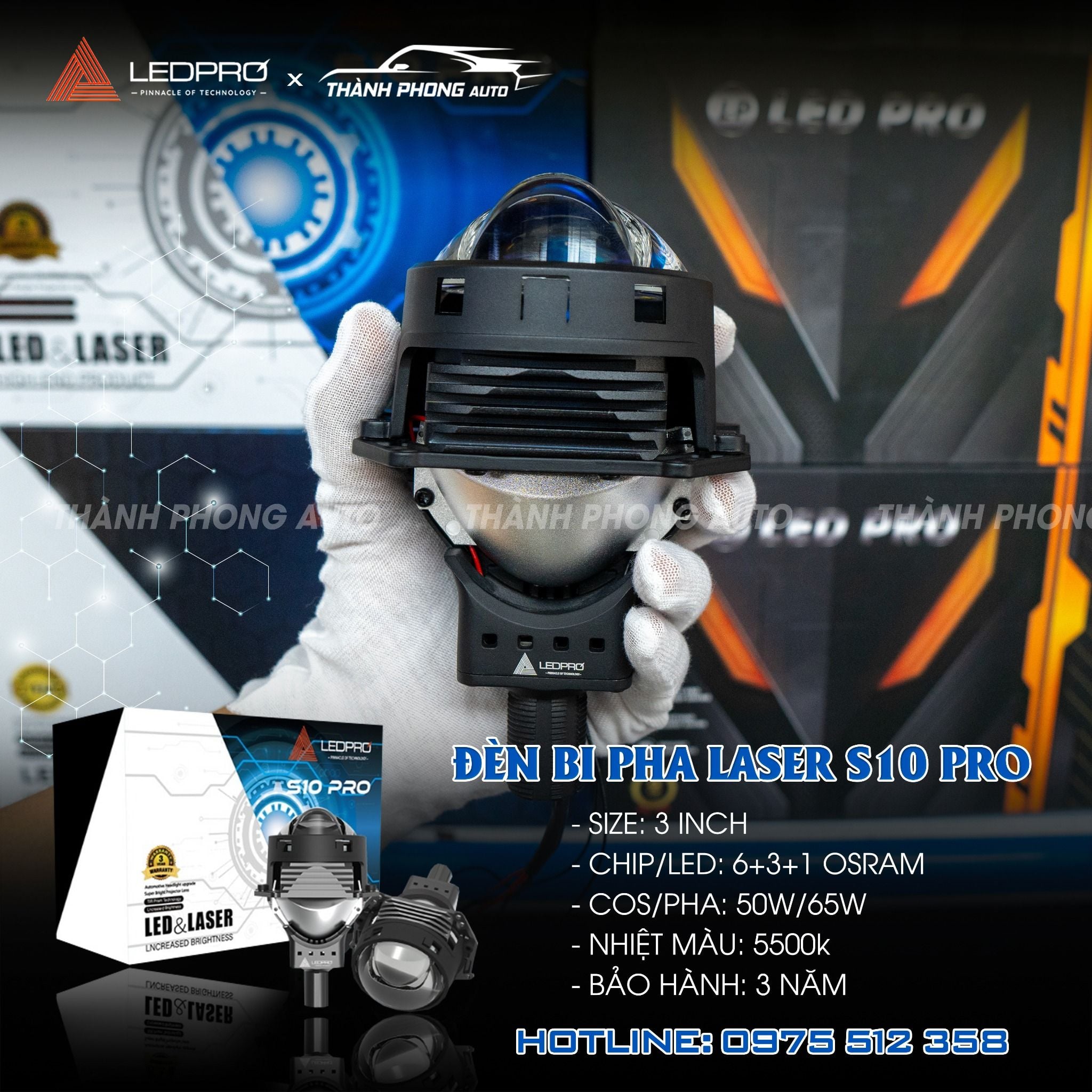 BI PHA LASER S10 PRO | Siêu Phẩm Ánh Sáng COS - Vượt Trội Ánh Sáng PHA – Thành Phong Auto