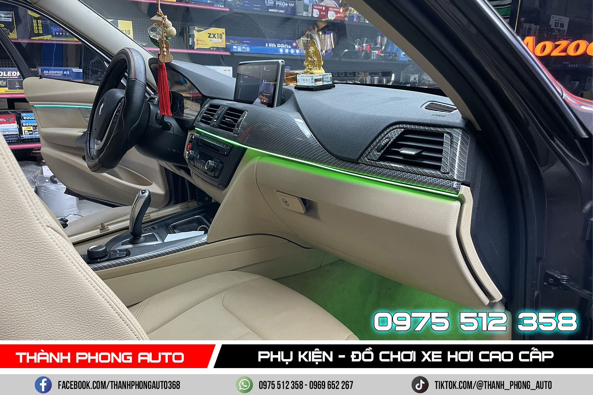 Led nội thất BMW 328I | Có nên lắp led nội thất ô tô ??? – Thành Phong Auto