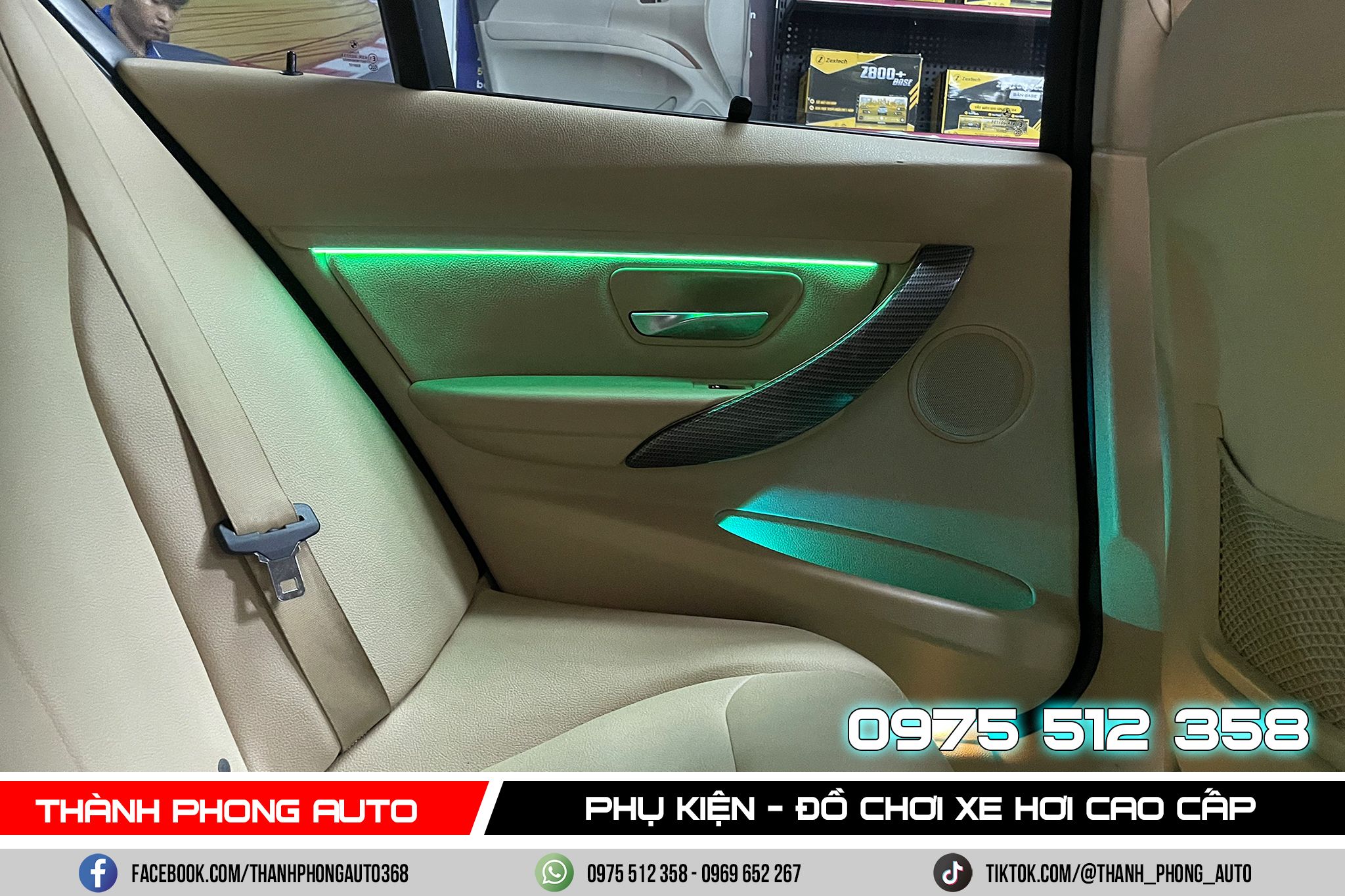 Led nội thất BMW 328I | Có nên lắp led nội thất ô tô ??? – Thành Phong Auto
