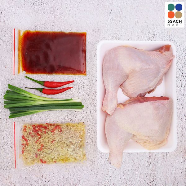 [RTC] Đùi Góc Tư Gà Ướp Sả Ớt (Khay 600Gr) – 3Sach Mart