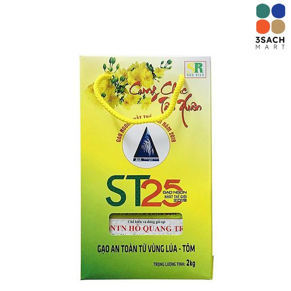 Gạo St25 Lúa Tôm (Hộp 2Kg) – 3Sach Mart