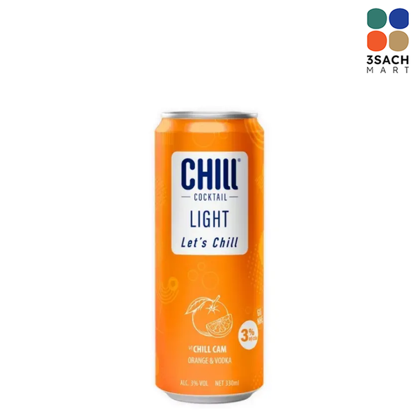 Nước Cocktail Chill Vị Cam & Vodka (Lon 330ml) – 3Sach Mart