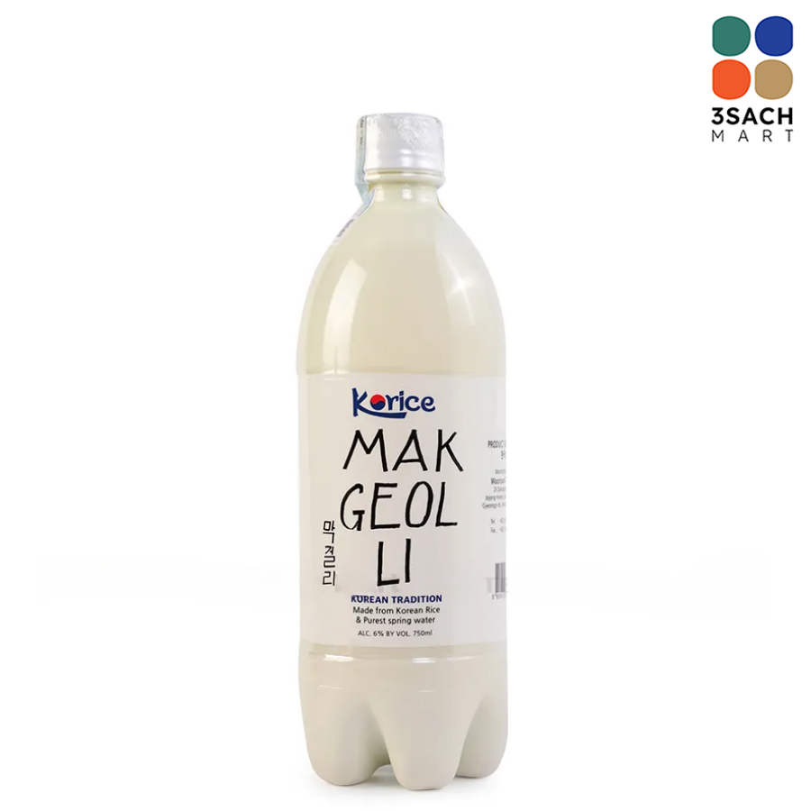 Rượu Korice Makgeolli Truyền Thống (Chai 750ml) – 3Sach Mart