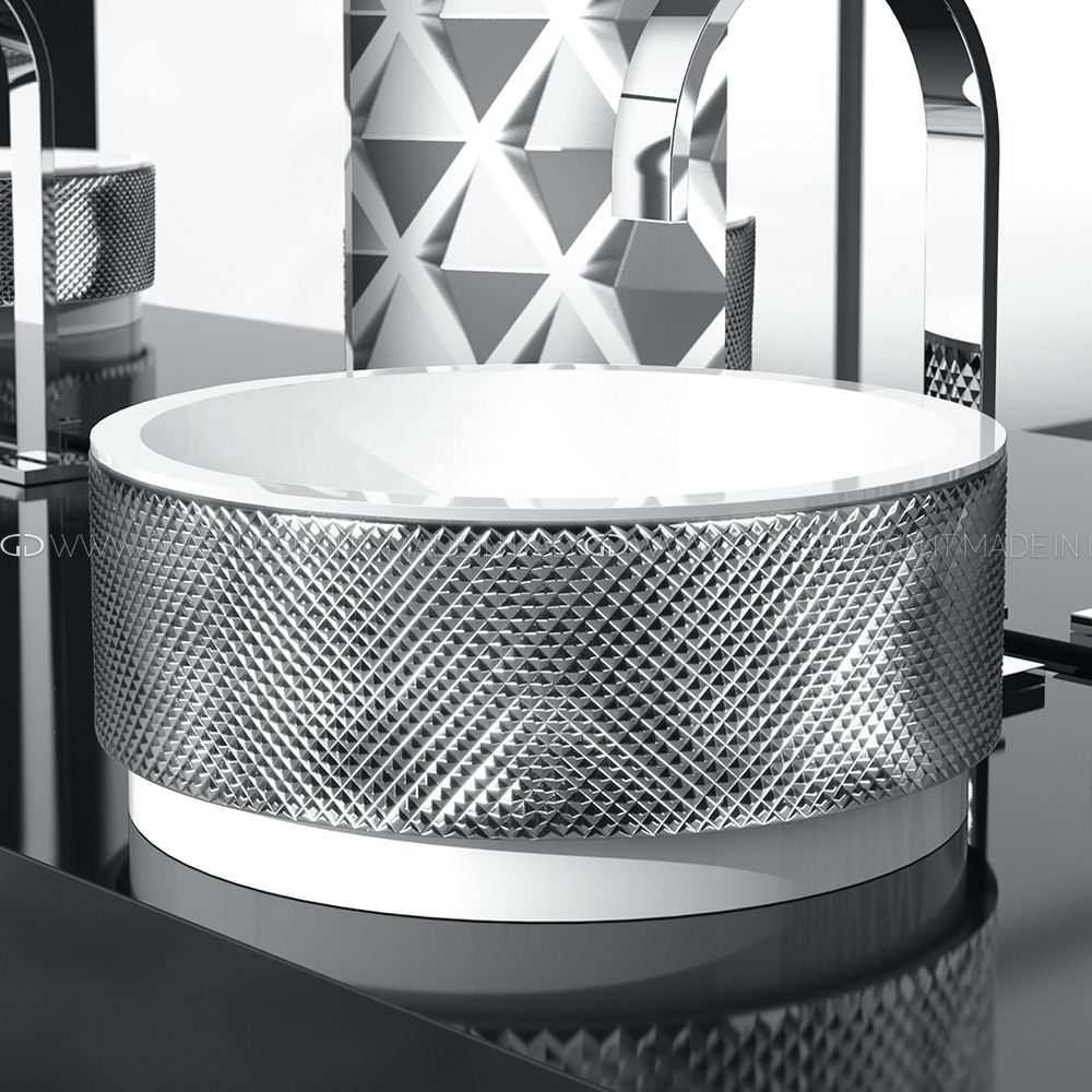 Chậu Rửa Lavabo Royal Absolute White Gloss / Dark Inox – NKX