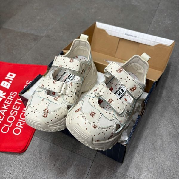 604 - GIÀY SANDAL MLB BIG BALL CHUNKY MASK DIAMOND MONOGRAM BOSTON RED ...