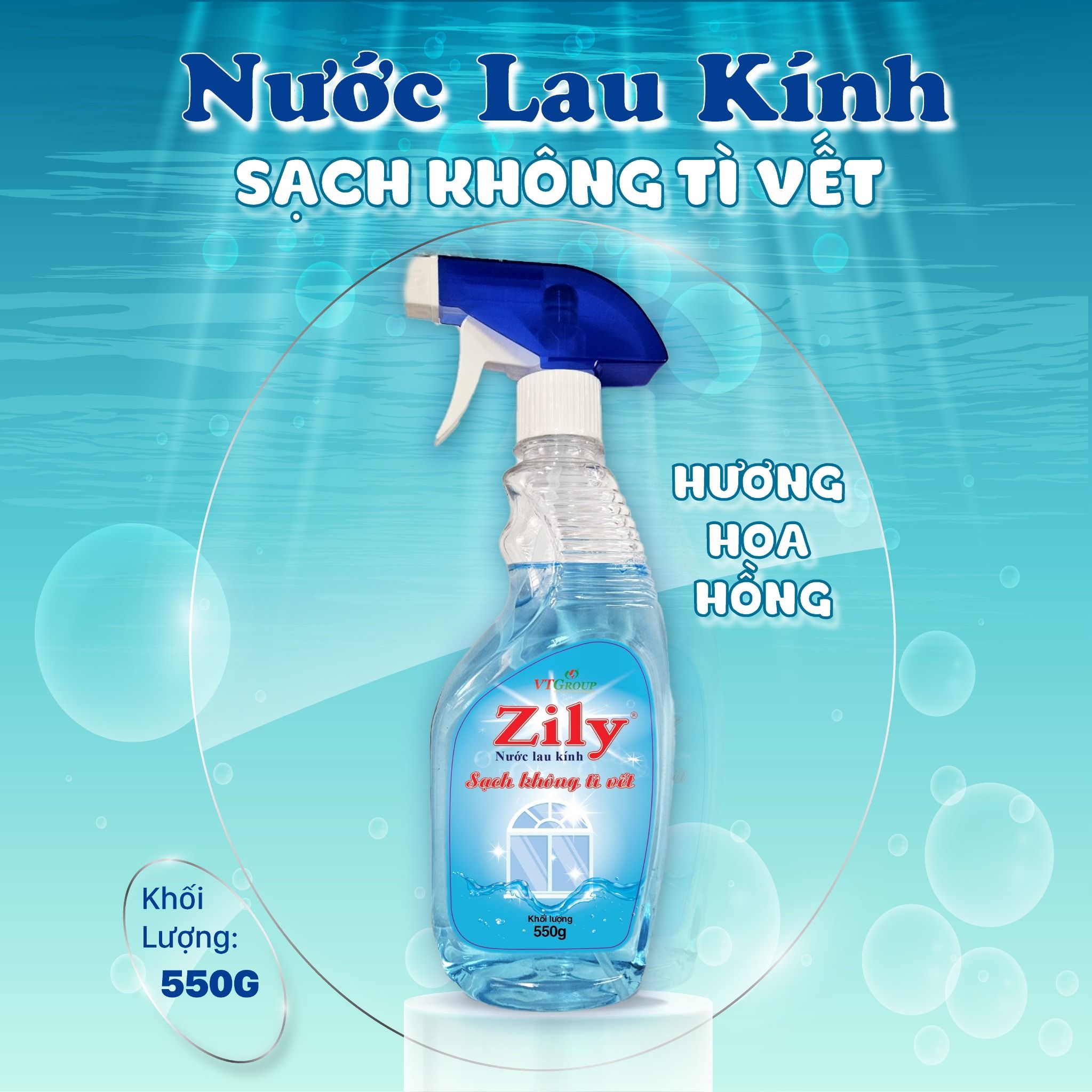 Lau kính Zily (550g/chai) – NƯỚC GIẶT ZILY