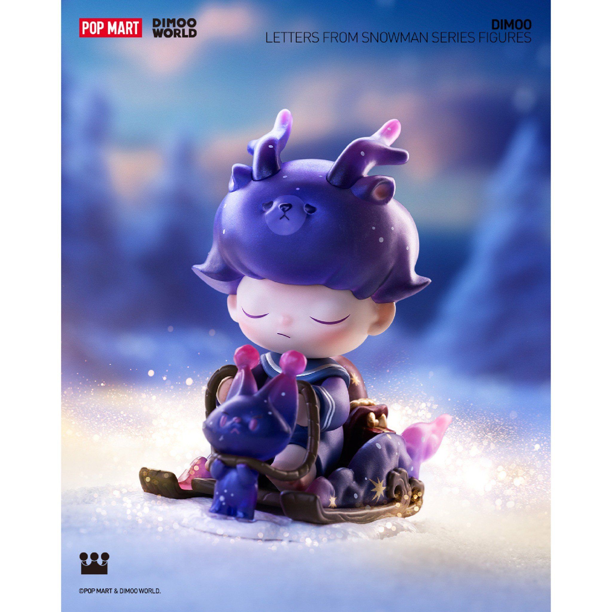 Mô hình POP MART Dimoo Letters From Snowman Blindbox Artoy - JH Figure
