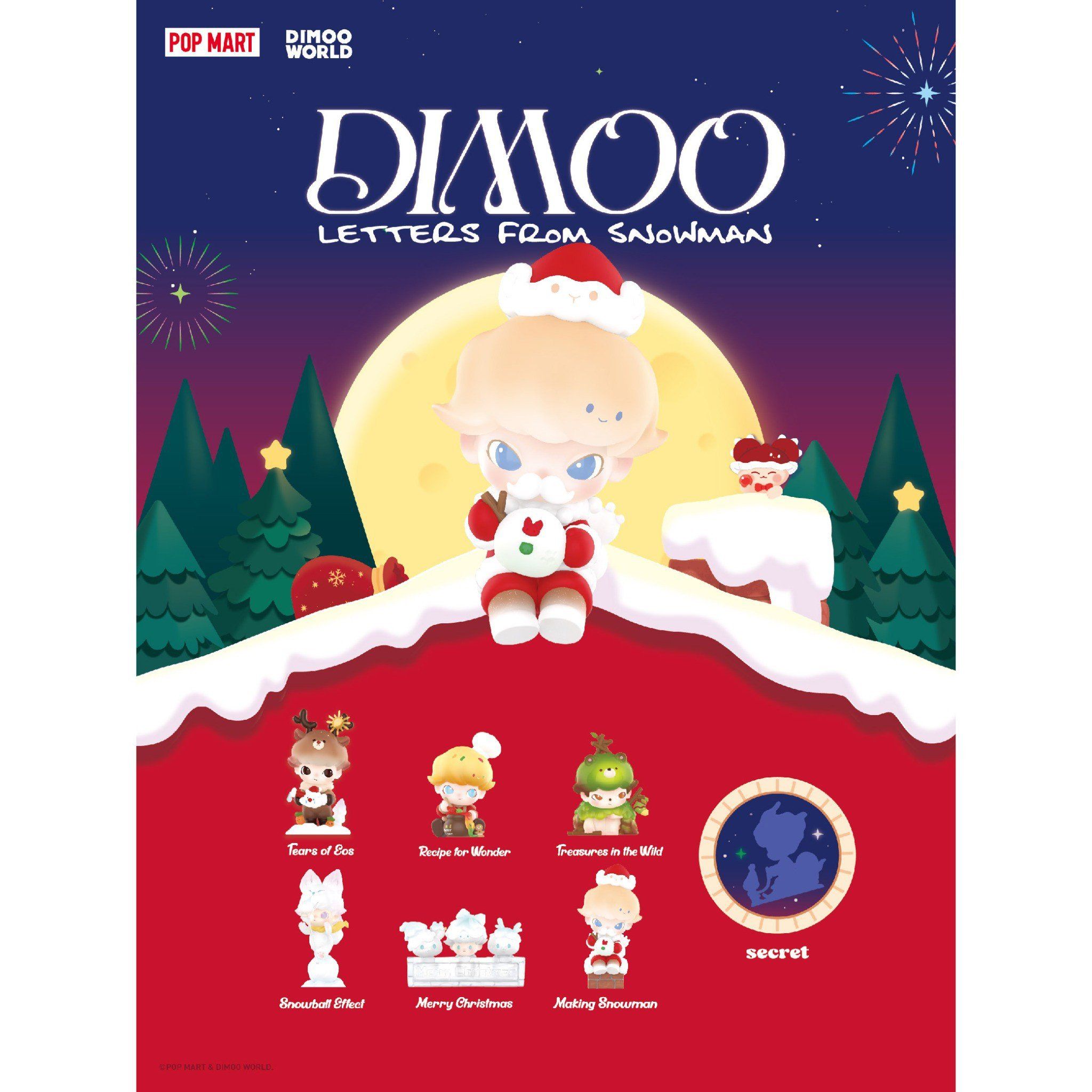 Mô hình POP MART Dimoo Letters From Snowman Blindbox Artoy - JH Figure