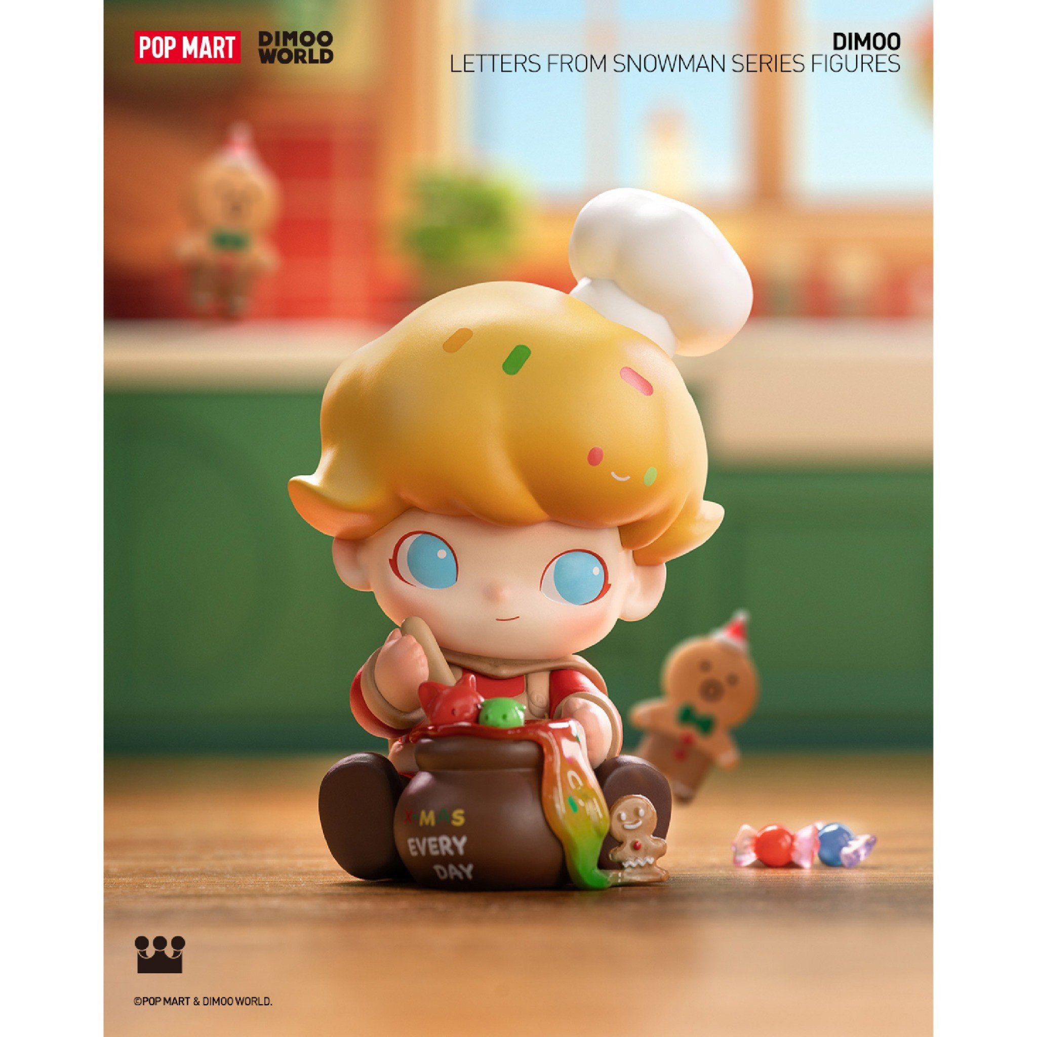 Mô hình POP MART Dimoo Letters From Snowman Blindbox Artoy - JH Figure