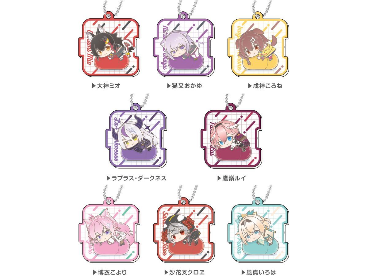 hololive production: Pura Pura Acrylic Keychain Hololive Hug Meets D B ...