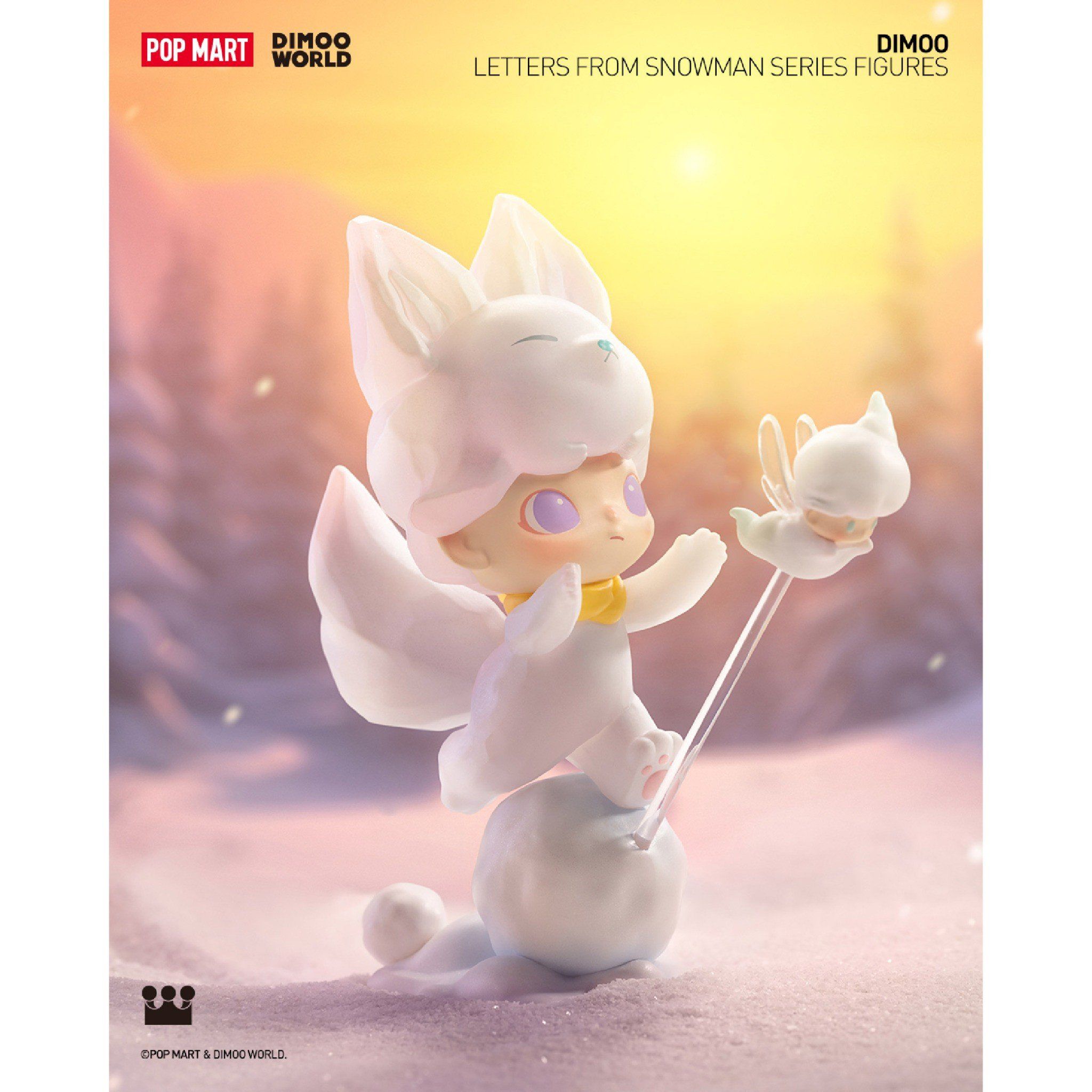 Mô hình POP MART Dimoo Letters From Snowman Blindbox Artoy - JH Figure