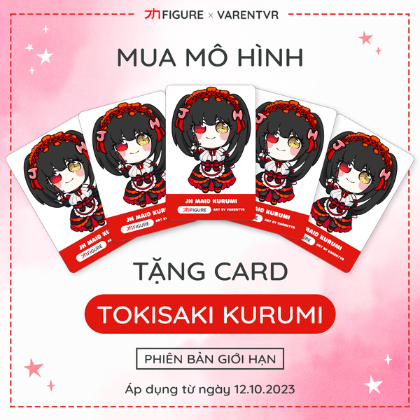 Card bo góc Tokisaki Kurumi độc quyền JH Figure dành tặng cho KHTT