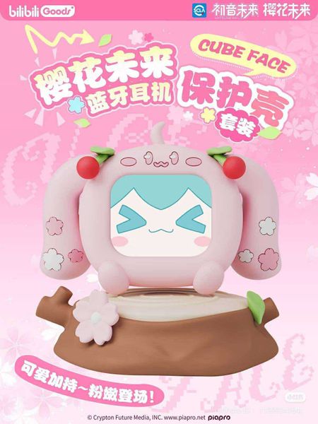 Tai Nghe Bluetooth Hatsune Miku CUBE FACE LCD Màn Hình Cảm Ứng - JH Figure