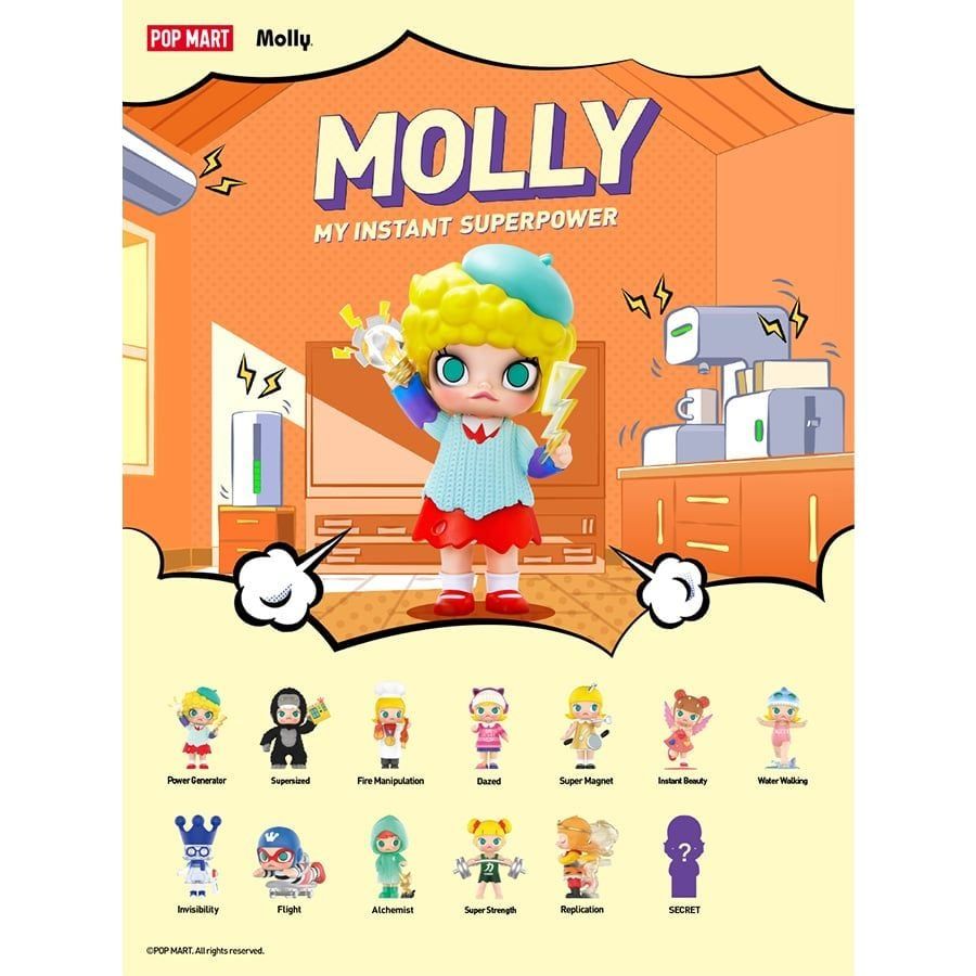 Mô Hình Đồ Chơi POP MART Molly My Instant Superpower Figures Blind box ...